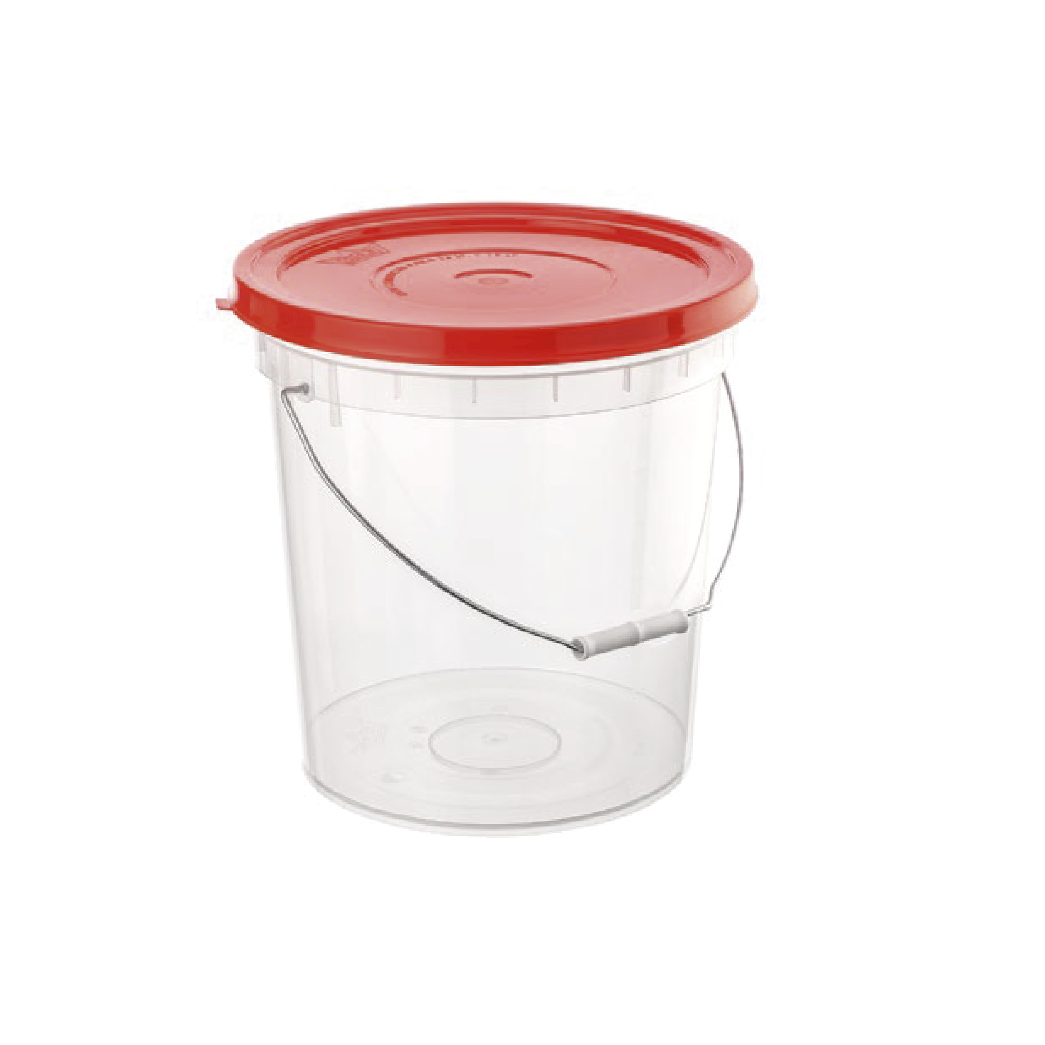 Balde 16L con tapa asa de metal y asa de metal – FECUSOL